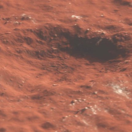 MARCI Views a Mars Impact Crater in Amazonis Planitia