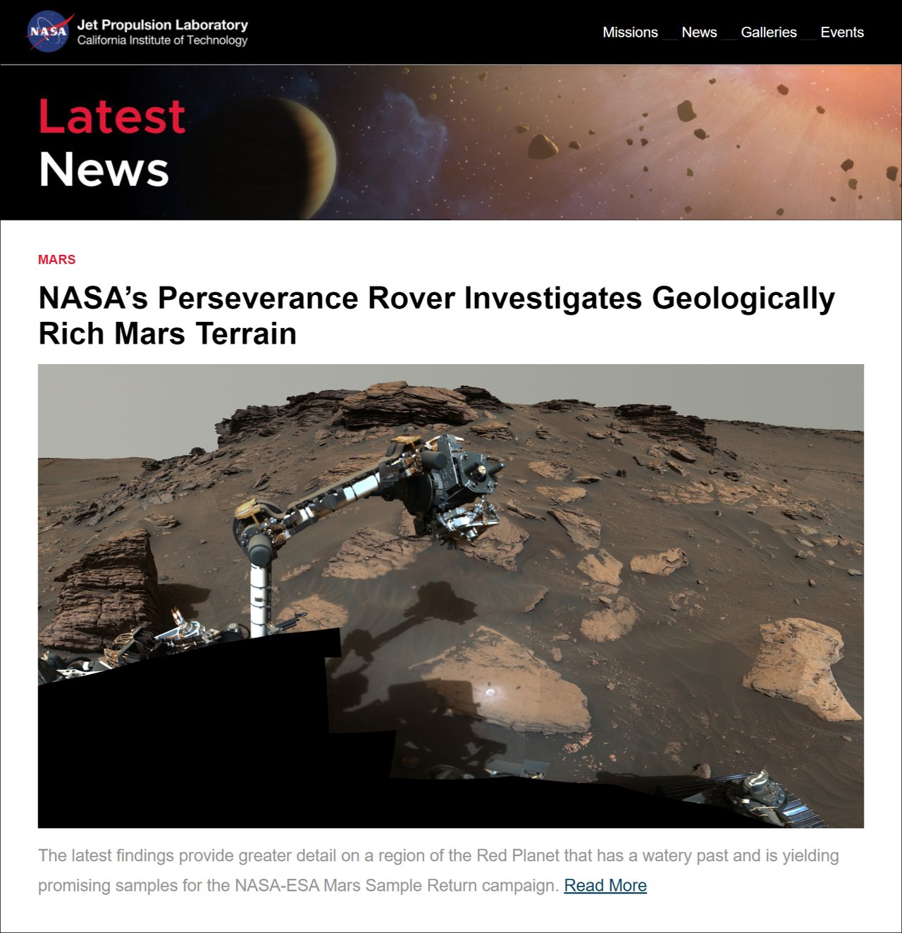 JPL Newsletters: Our Universe, Delivered to You | NASA Jet Propulsion ...