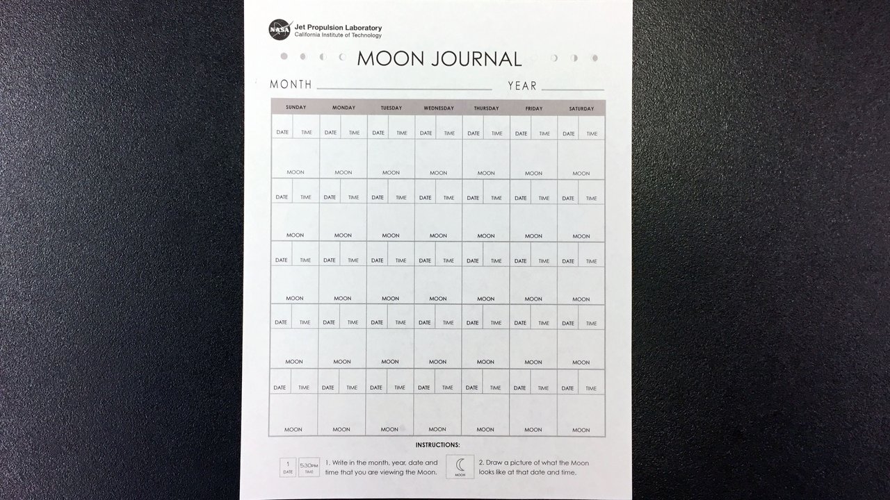 Look at the Moon! Journaling Project – Science Project | NASA JPL Education
