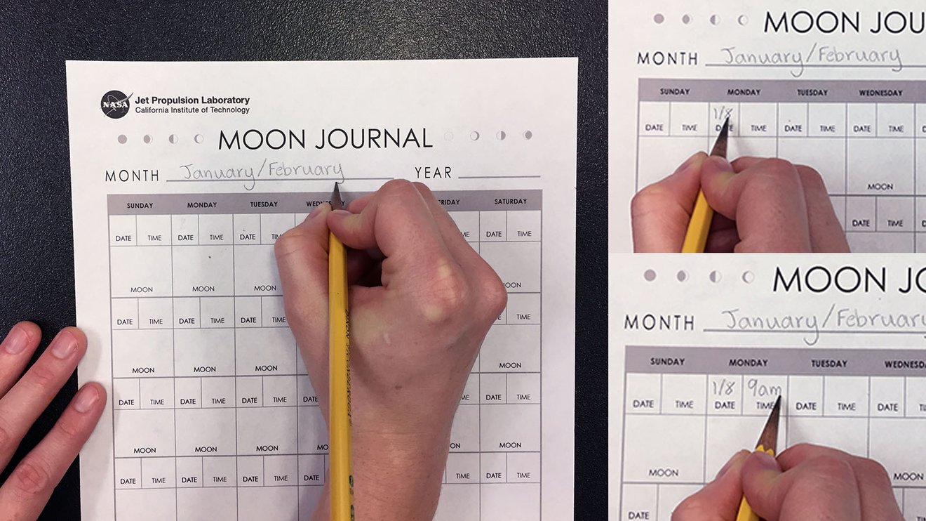 Look at the Moon! Journaling Project – Science Project | NASA JPL Education