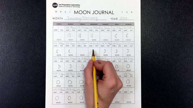 Look at the Moon! Journaling Project – Science Project | NASA JPL Education