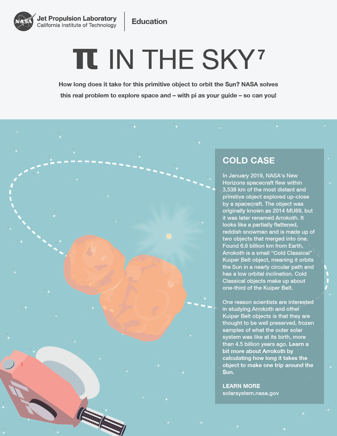 Cold Case: A 'Pi in the Sky' Math Challenge – Math Lesson | NASA JPL ...