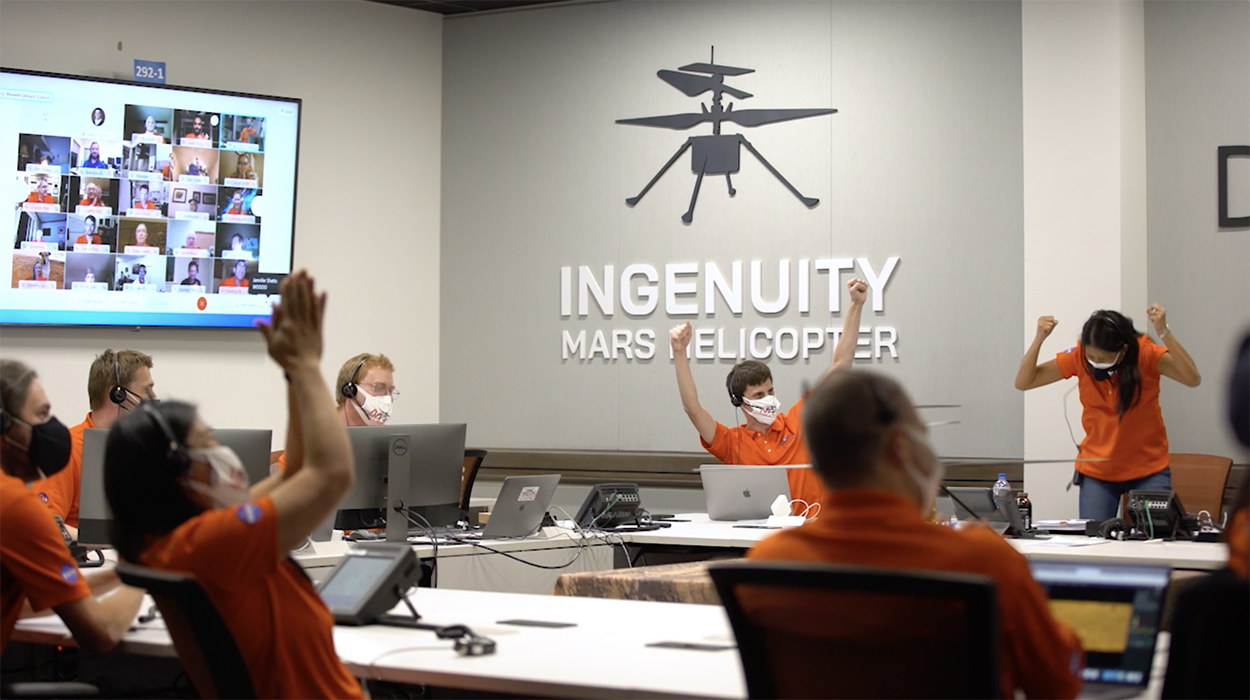 NASA’s Ingenuity Mars Helicopter Successfully Completes First Flight