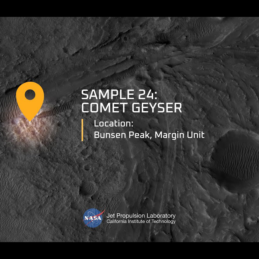Meet the Mars Samples: Comet Geyser (Sample 24)