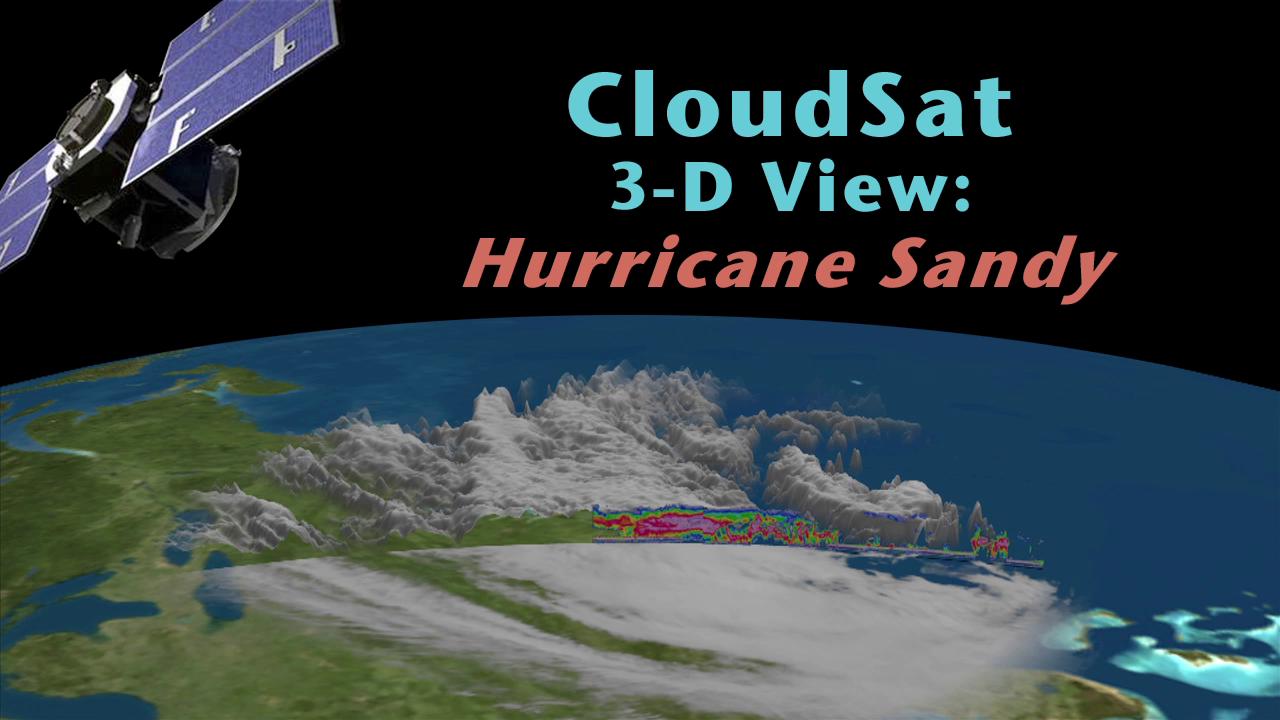 CloudSat 3-D View: Hurricane Sandy